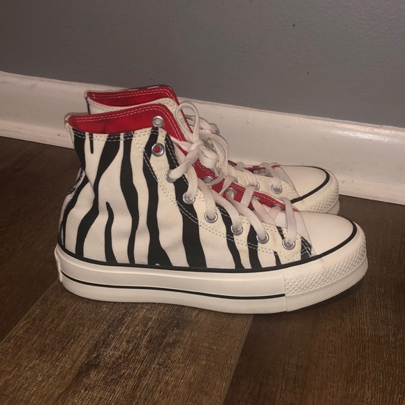 Converse | Shoes | Zebra Platform Chucks | Poshmark